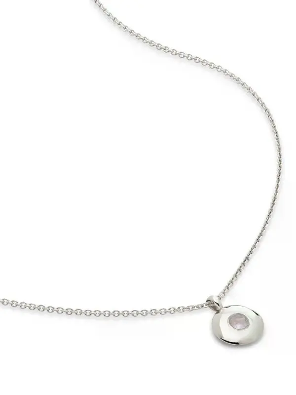 Monica Vinader June Birthstone Necklace - Silver