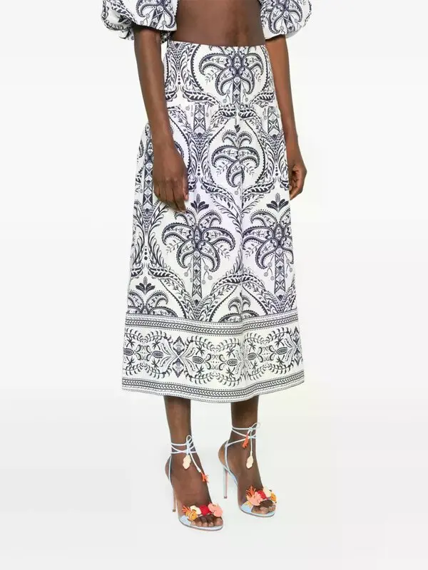 Farm Rio Tropical Cameo Maxi Skirt