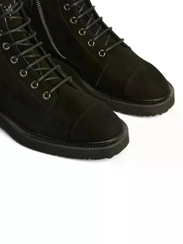 GIUSEPPE ZANOTTI Thora Lace-up Ankle Boots - Black