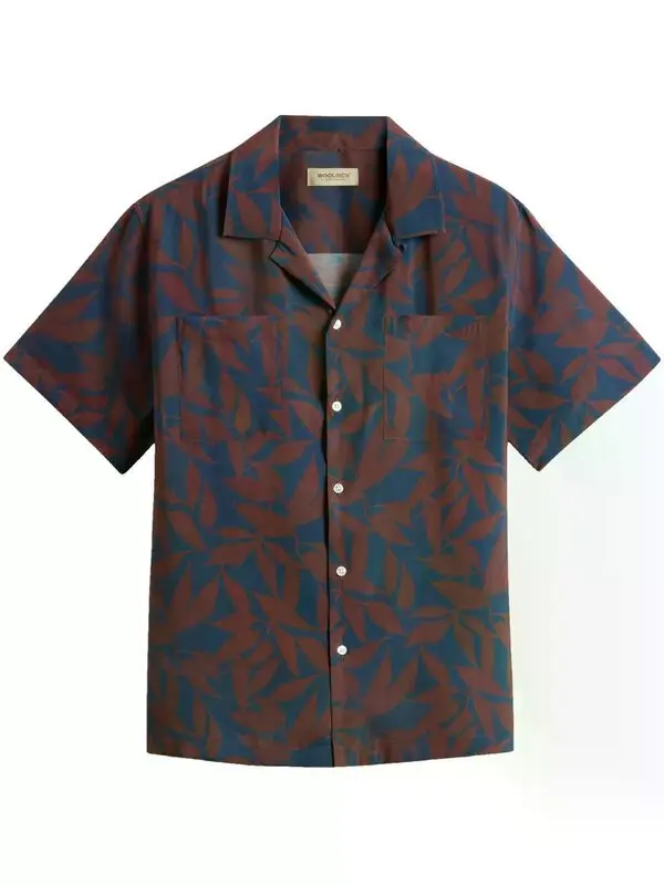 Woolrich Leaf-print Short-sleeve Shirt