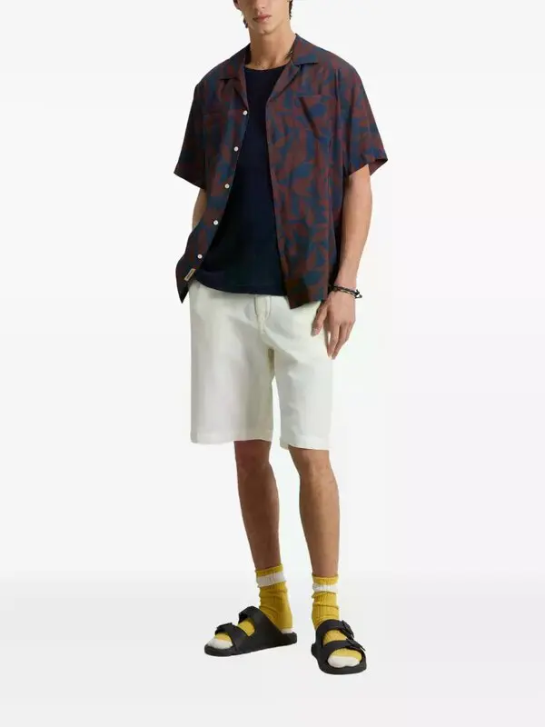 Woolrich Leaf-print Short-sleeve Shirt