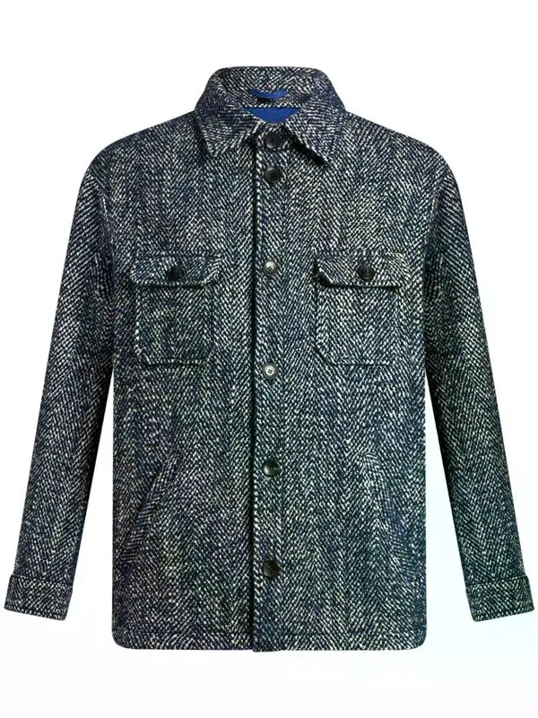 Etro Herringbone Shirt Jacket