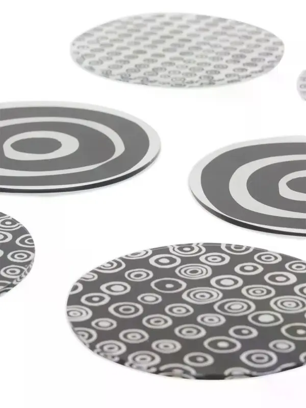 10 CORSO COMO Circle-print Acrylic-glass Coasters