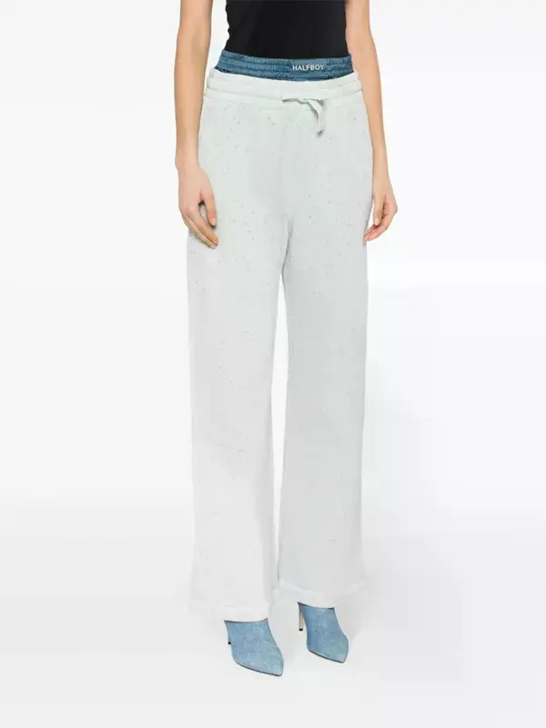 HALFBOY Layered Cotton Track Pants