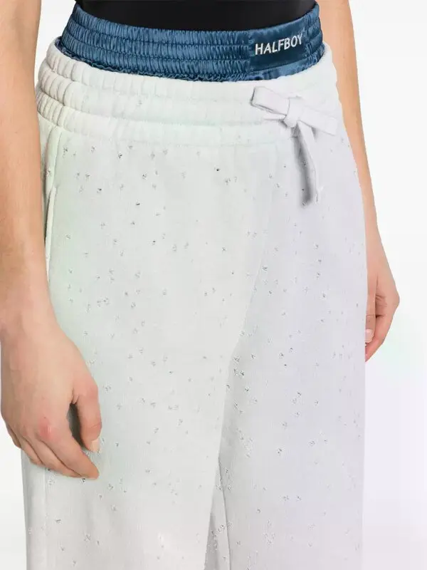 HALFBOY Layered Cotton Track Pants
