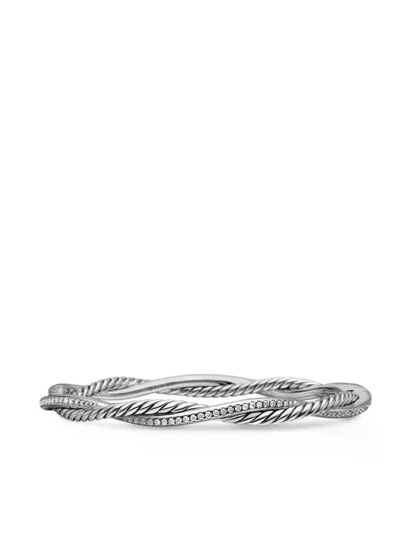 David Yurman Sterling And Diamond Infinity Bracelet - Silver