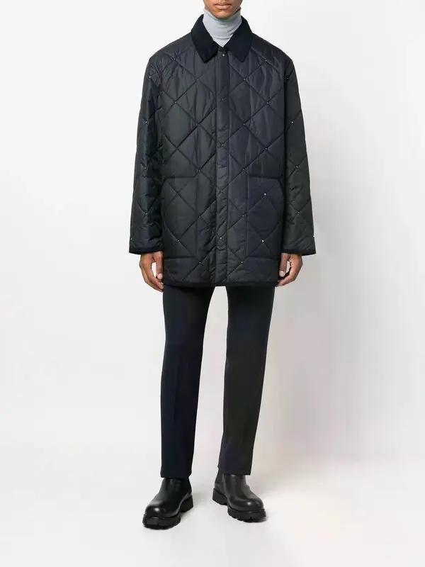 Valentino Garavani Diamond-quilted Short Coat