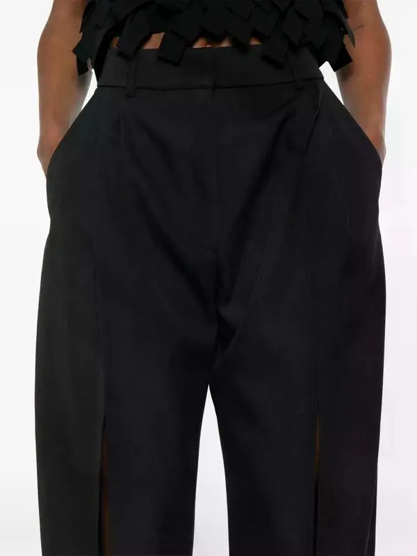 A.W.A.K.E. Mode High-waisted Trousers With Slit Detail