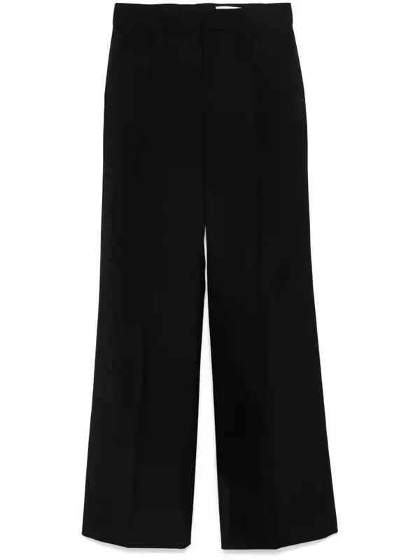 Alexander McQueen Pleat-detail Trousers - Black