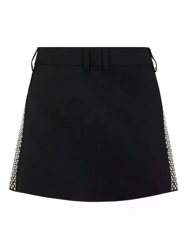 Rabanne Embroidered Grain De Poudre Mini Skirt
