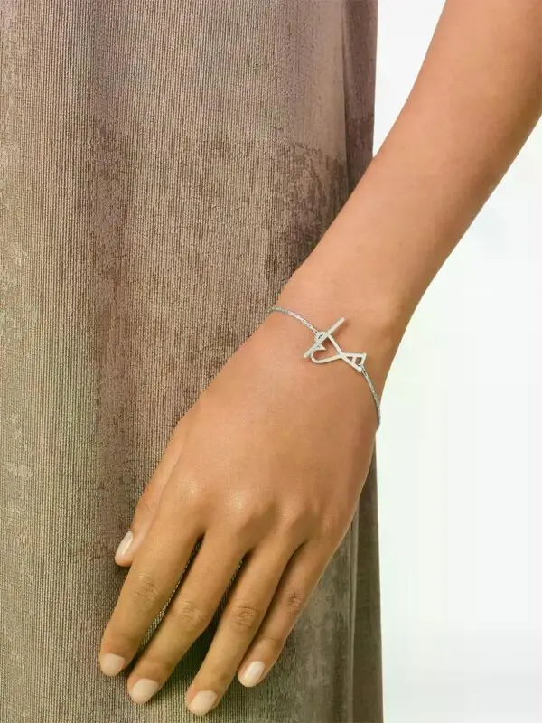 AMI Paris De Coeur T-bar Bracelet - Silver