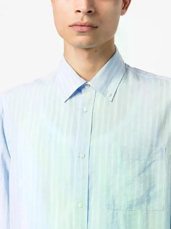 ANOTHER ASPECT 1.0 Stripe-pattern Shirt