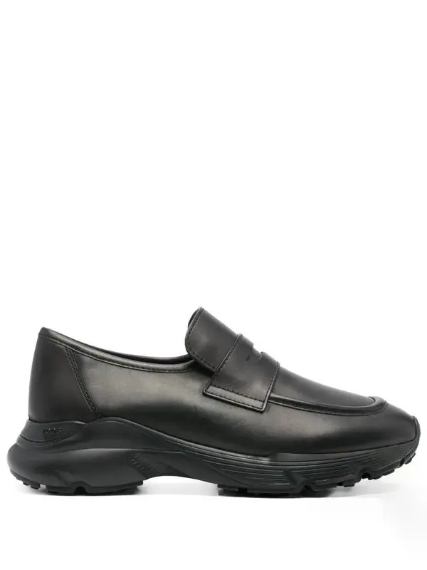 TOD'S Leather Loafers With Chunky Rubber Sole