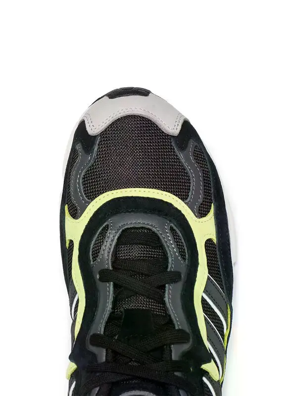 Adidas Temper Run Suede Panel Sneakers - Black
