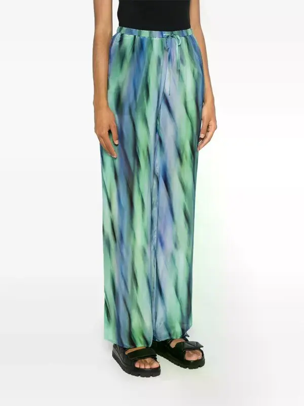 Armani Exchange Abstract Print Straight Leg Trousers
