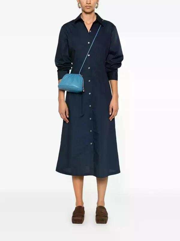Theory Ruched Detail Midi Dress