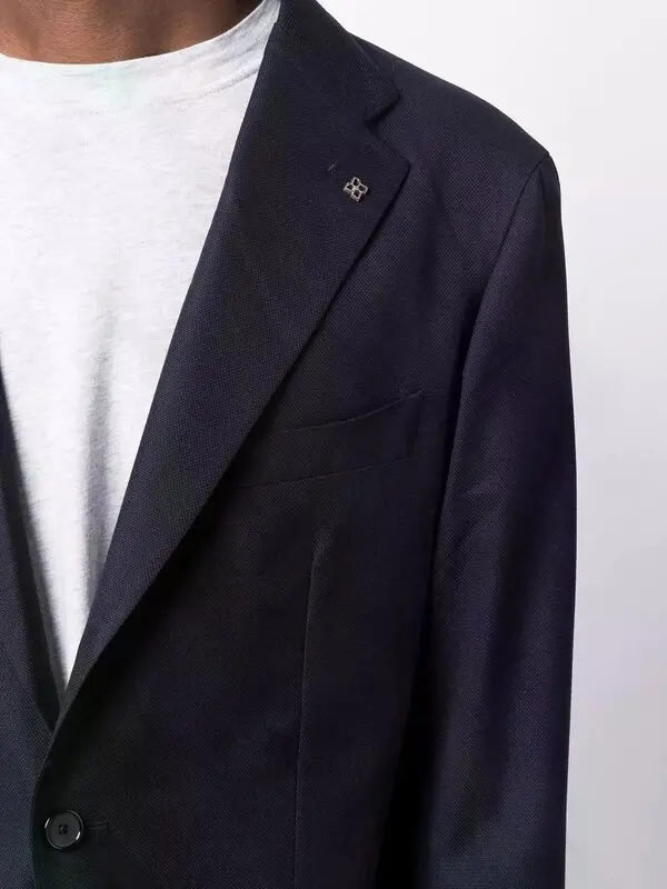 Tagliatore Single-breasted Virgin-wool Blazer - Blue
