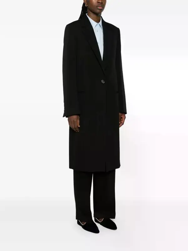 TOTEME Single Breasted Coat With Buttoned Cuffs