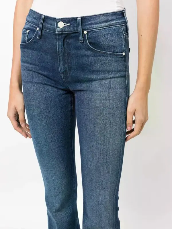 MOTHER Light-wash Bootcut Jeans - Blue