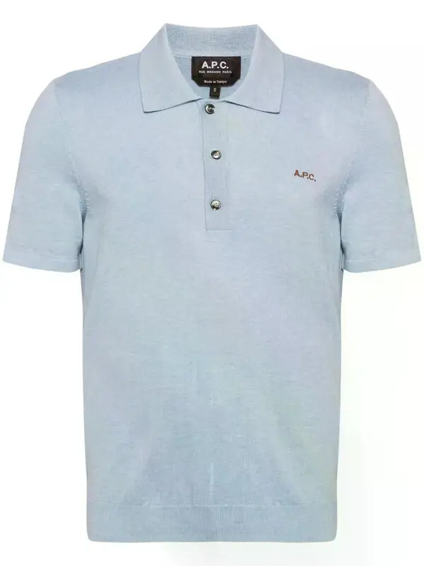 A.p.c. Logo-embroidered Polo Shirt