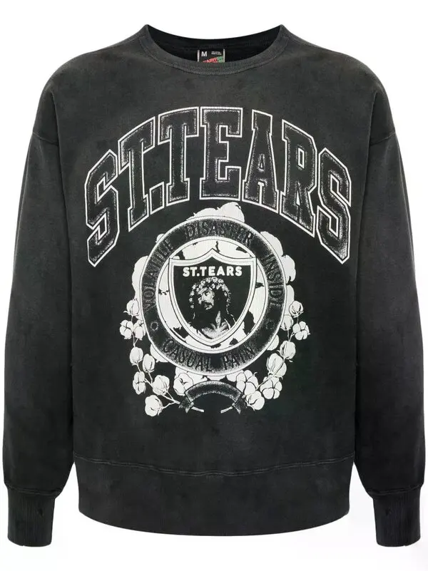 SAINT MXXXXXX Logo-print Cotton Sweatshirt