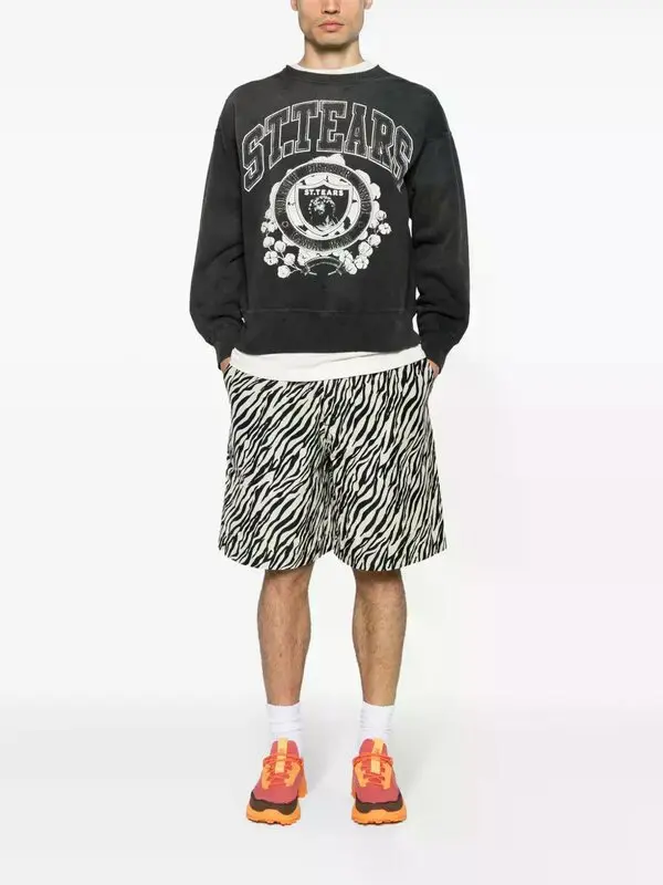 SAINT MXXXXXX Logo-print Cotton Sweatshirt