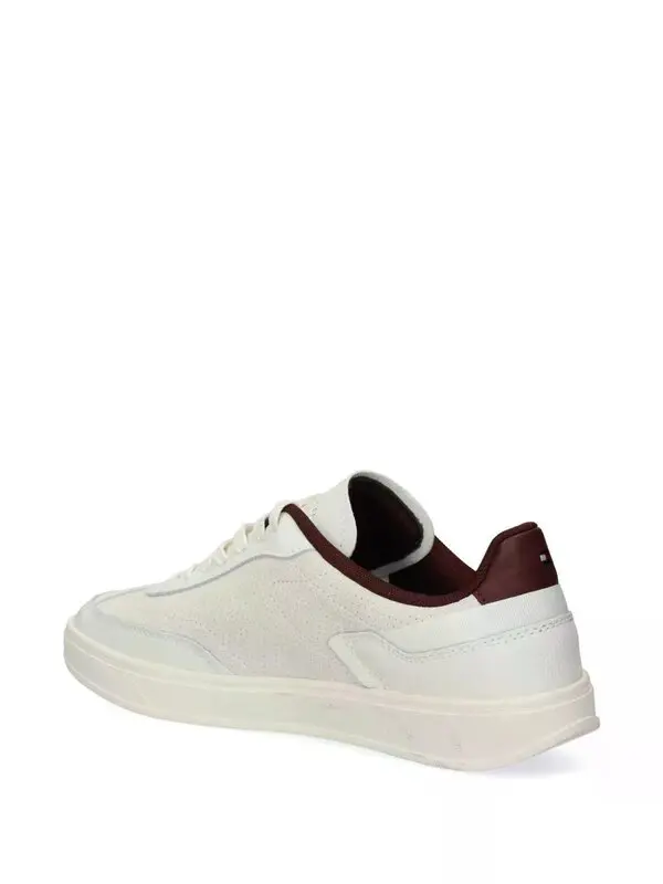 Tommy Hilfiger Monogram Colour-blocked Lace-up Sneakers - White
