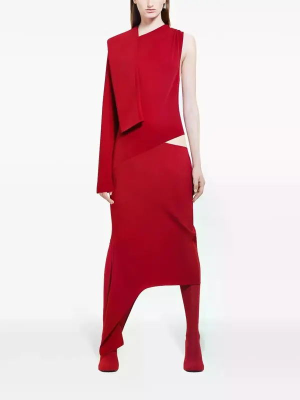 COURREGES Draped Cut-out Dress