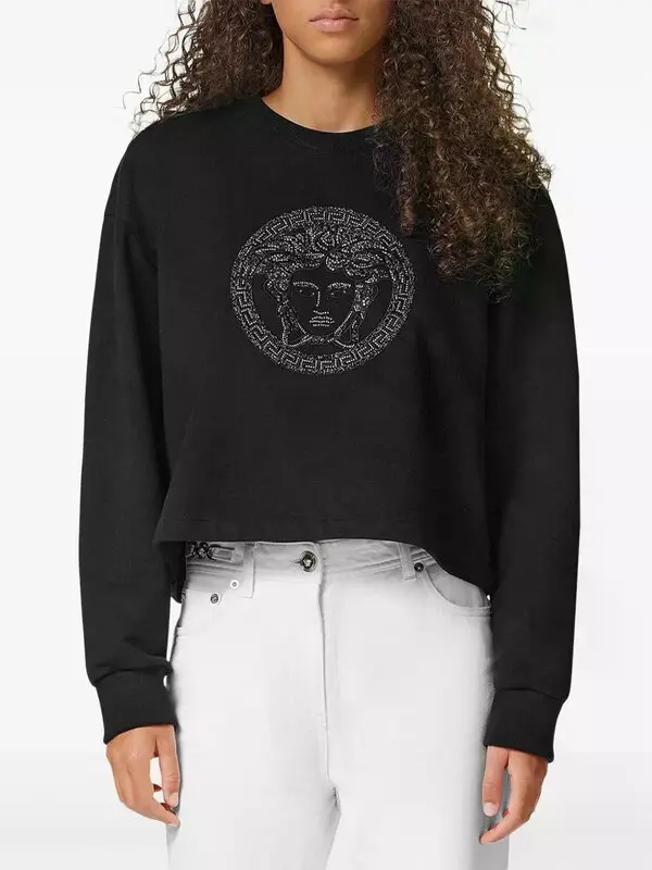 Versace Medusa Embellished Sweatshirt