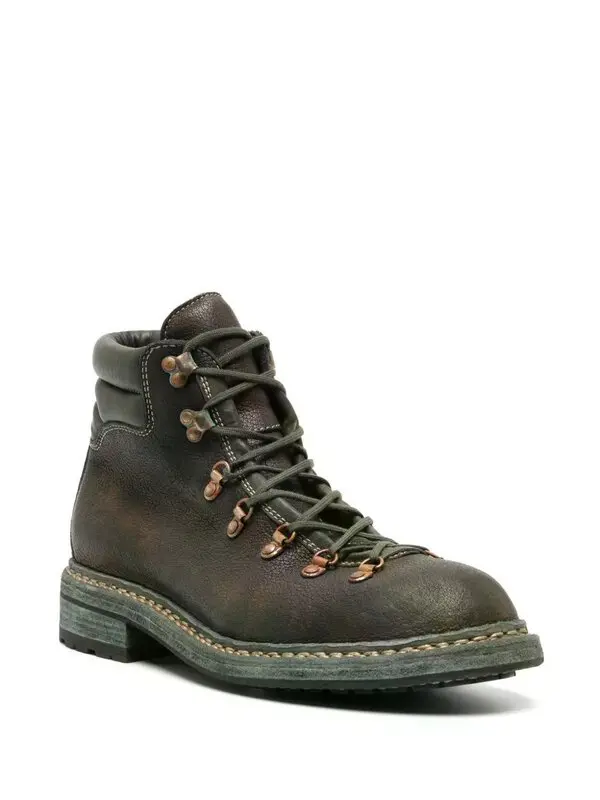 Guidi Calf Leather Lace-up Boots - Brown