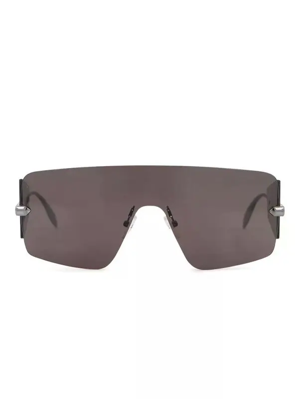 Alexander McQueen Oversize-frame Sunglasses - Silver