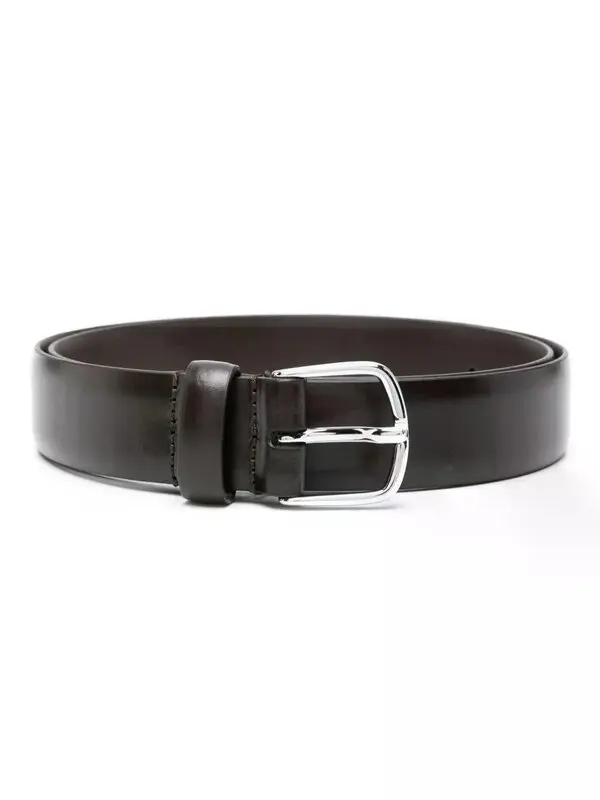 FURSAC Smooth Grain Leather Belt - Brown