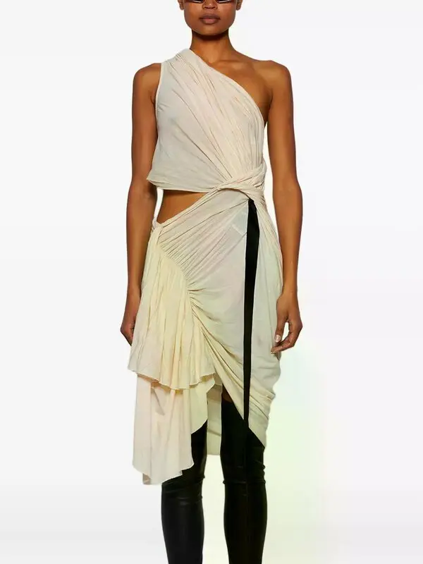 Rick Owens Asymmetric Draped Dress