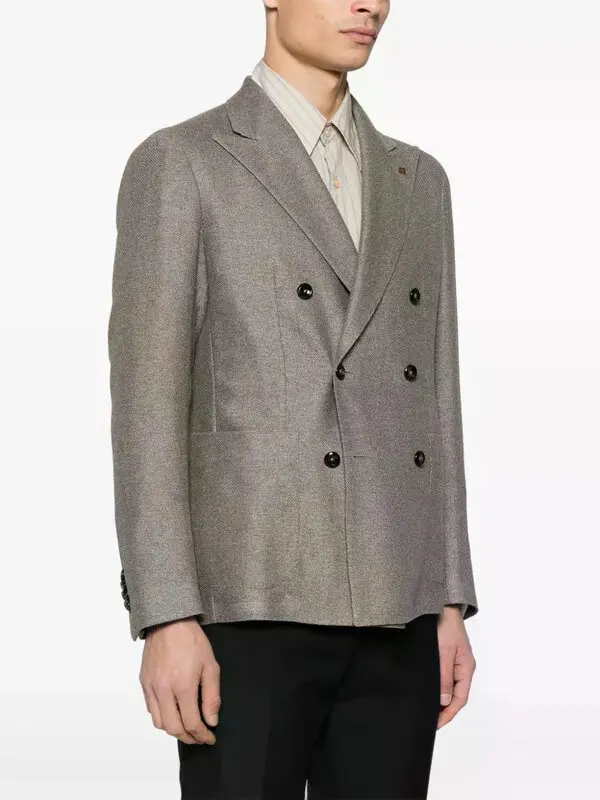 Tagliatore Mélange-effect Blazer - Grey