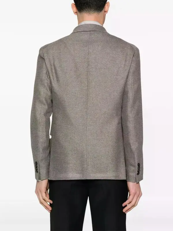 Tagliatore Mélange-effect Blazer - Grey
