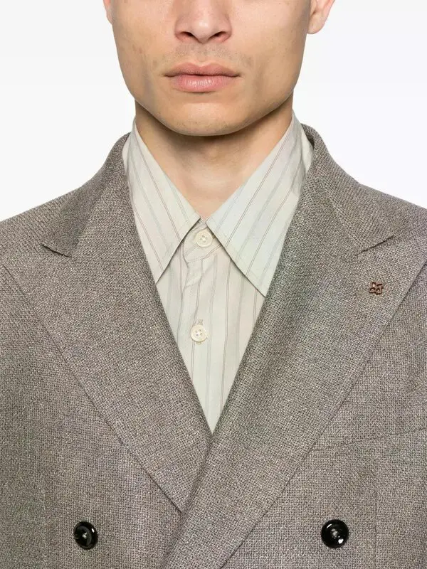Tagliatore Mélange-effect Blazer - Grey