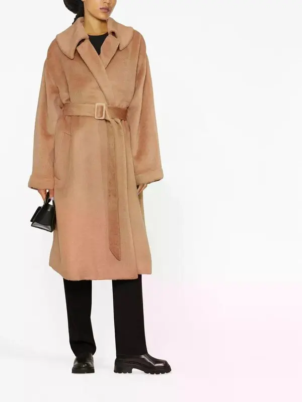 Emporio Armani Belted Long-sleeve Coat
