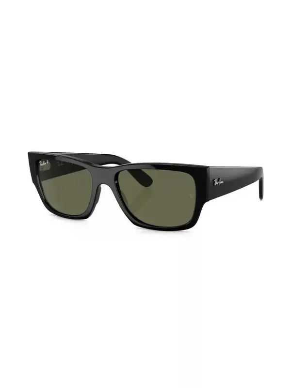 Ray-ban Carlos Rectangle Sunglasses - Black