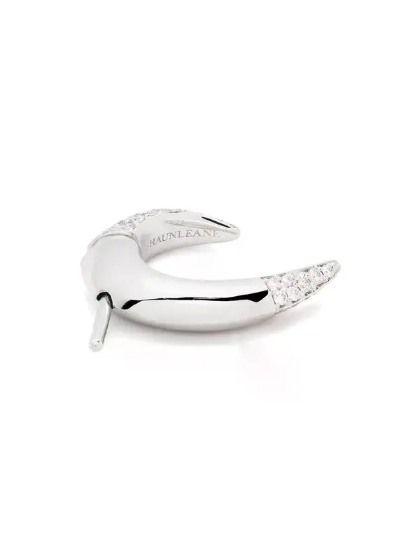 SHAUN LEANE Small Talon Diamond Earrings