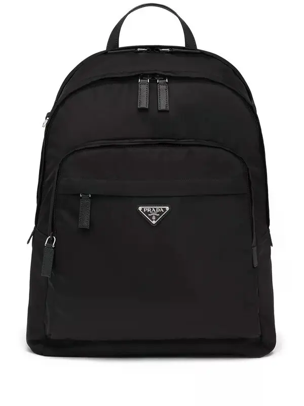 Prada Re-nylon Backpack With Saffiano Leather Accents