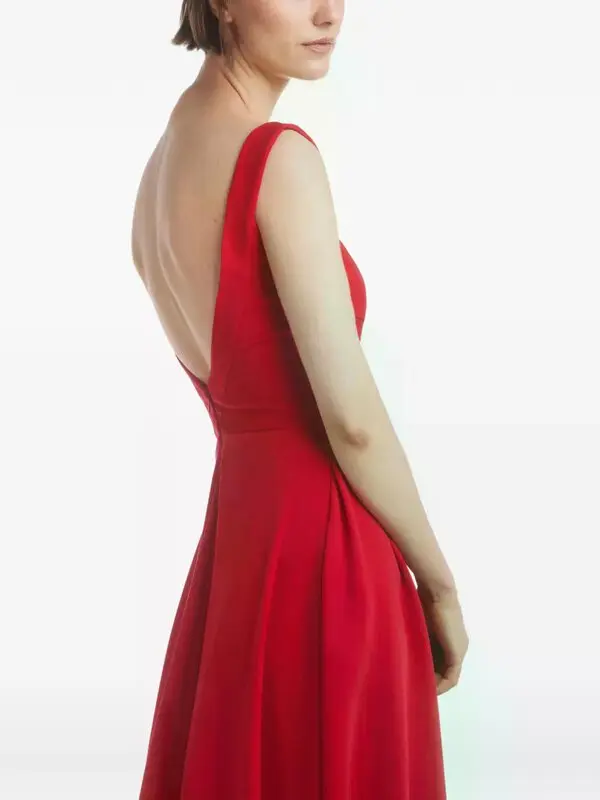 ATU BODY COUTURE Sleeveless Crepe Gown - Red
