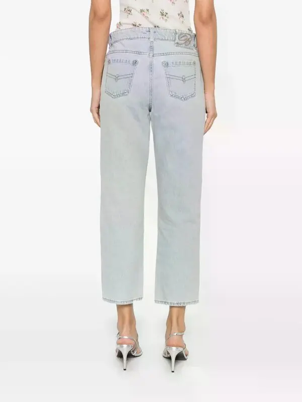 Blumarine Logo-embroidered Jeans