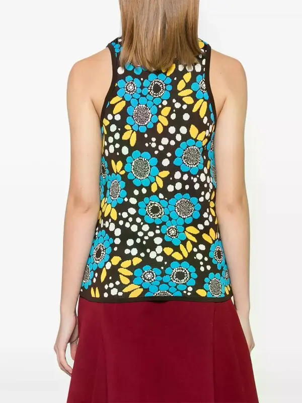 Adidas X Wales Bonner Floral Jacquard Knitted Vest