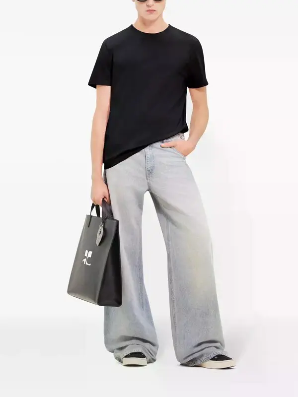 COURREGES Ac Straight T-shirt - Black