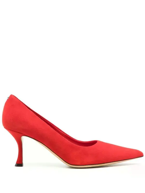 FERRAGAMO 70mm Suede Pumps - Red