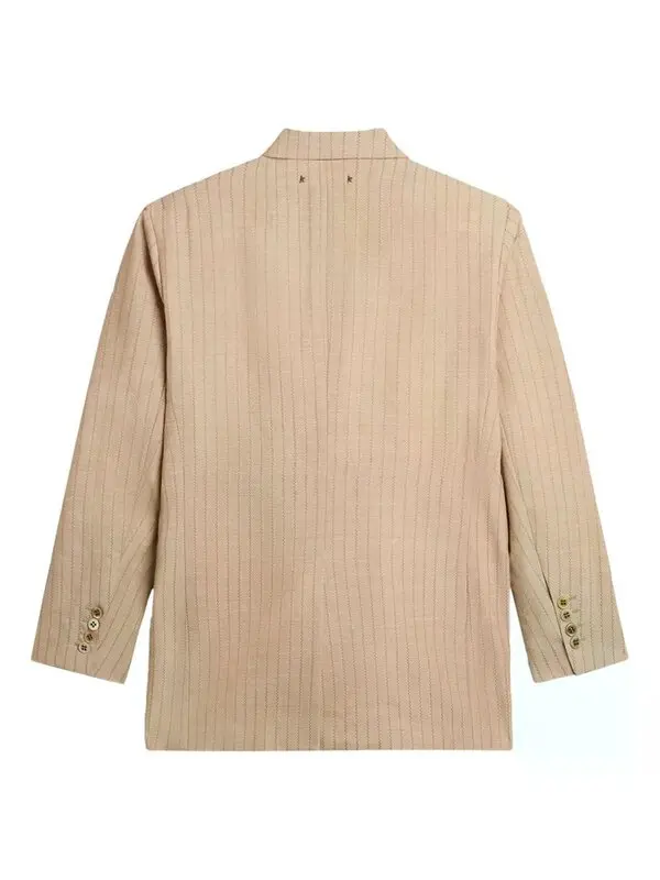 GOLDEN GOOSE Pinstriped Double-breasted Blazer