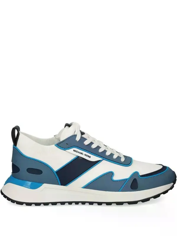 Michael Kors Logo Print Lace-up Sneakers - Blue
