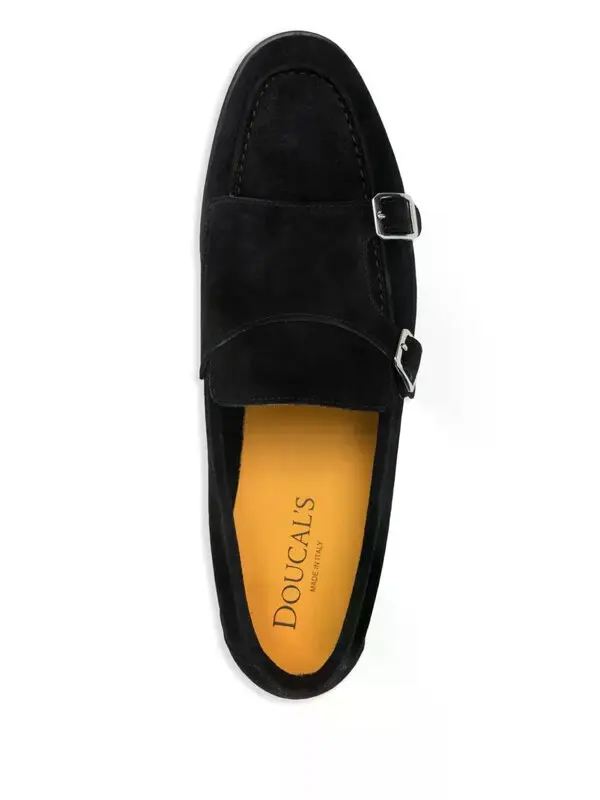 DOUCAL'S Suede Monk Strap Shoes - Blue