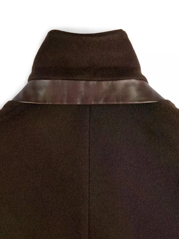 TOD'S Logo-embroidered Peak-lapel Double-breasted Coat