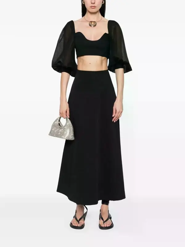 Philosophy Di Lorenzo Serafini Voile Cropped Top
